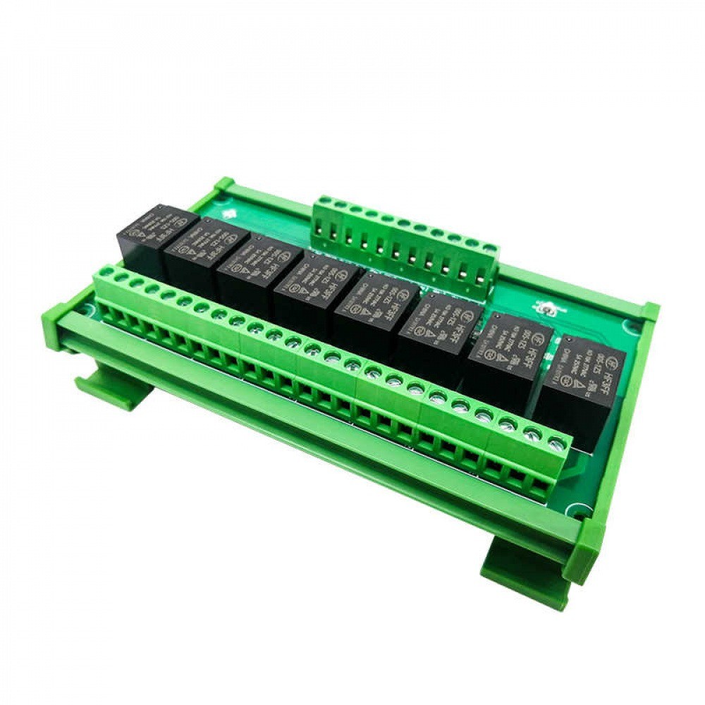 8 Channel 5V/12V/24V High and Low Level Optocoupler Isolation Relay ...