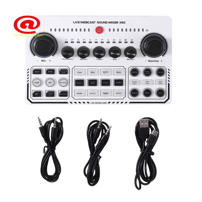 X50 Professional Recording Studio Sound Cards for Live Broadcast ...