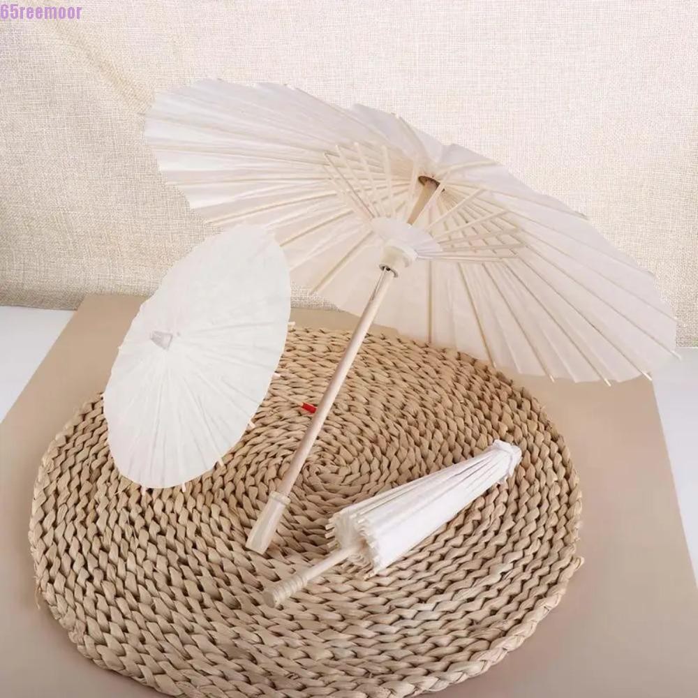 REEMOOR Handmade Paper Umbrella, Vintage Classical DIY Painting Paper ...