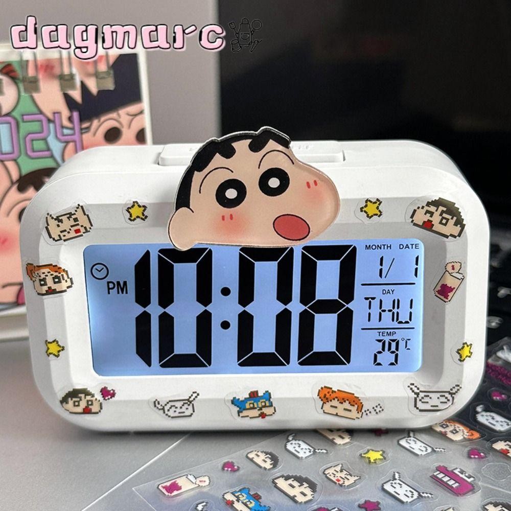 DAGMARC LED Digital Clock, Crayon Shin-chan Alien Alarms Clocks, Multi ...