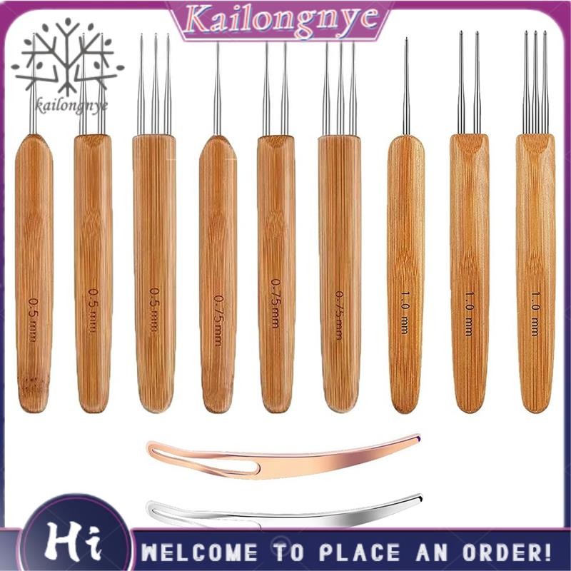 9 Pcs Dreadlock Crochet Hook for Hair, Loc Needle for Dreads with 2 ...