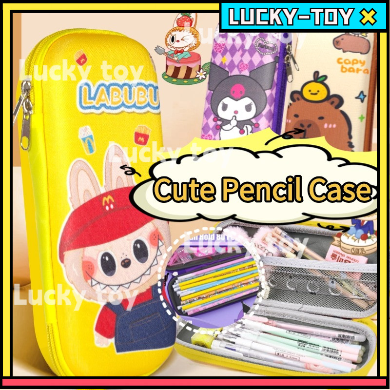 Labubu Kuromi Capybara Pencil Case For Kids Gift Cartoon School Pencil ...