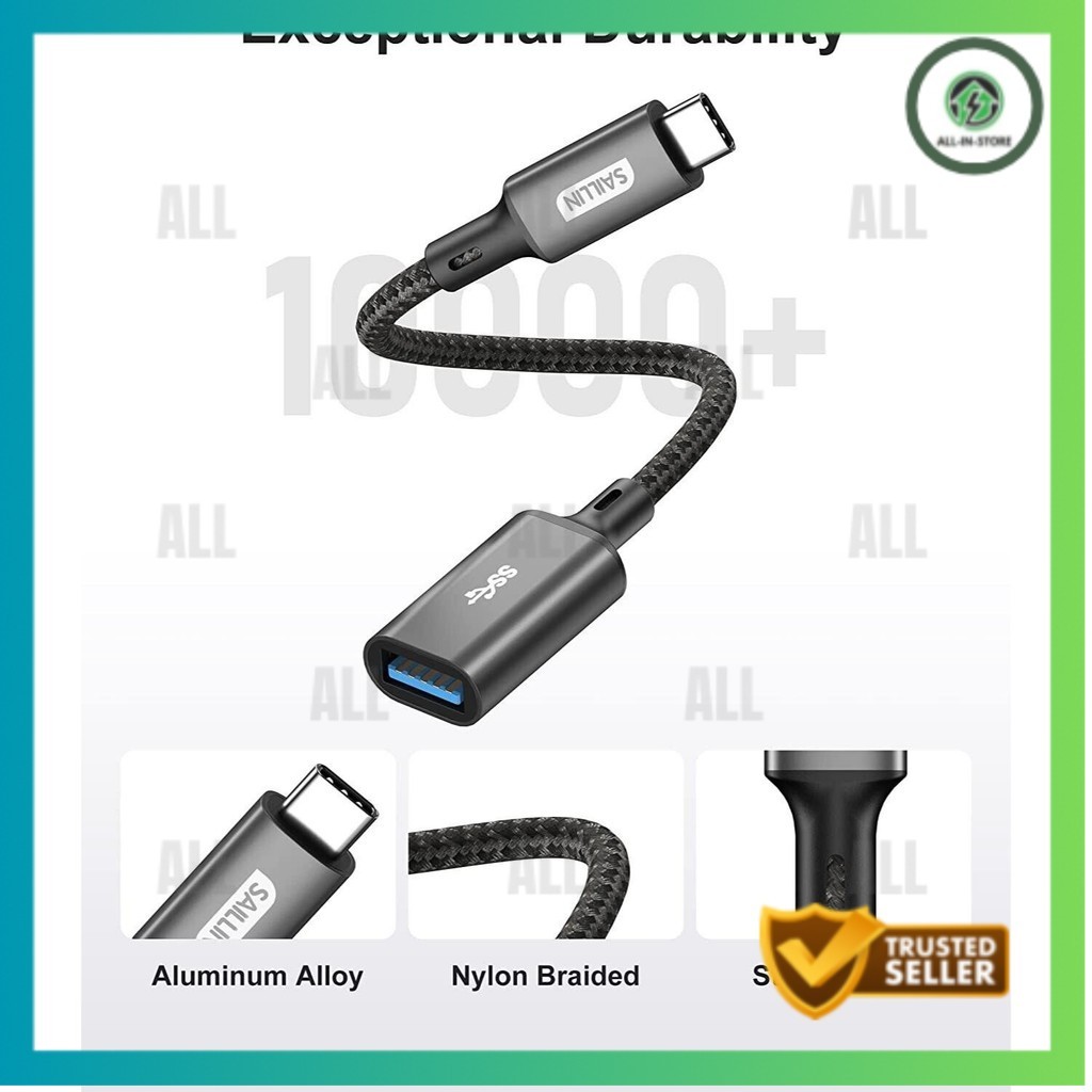 USB C to USB Adapter SAILLIN Thunderbolt 3 to USB 3.0 Adapter OTG Cable ...