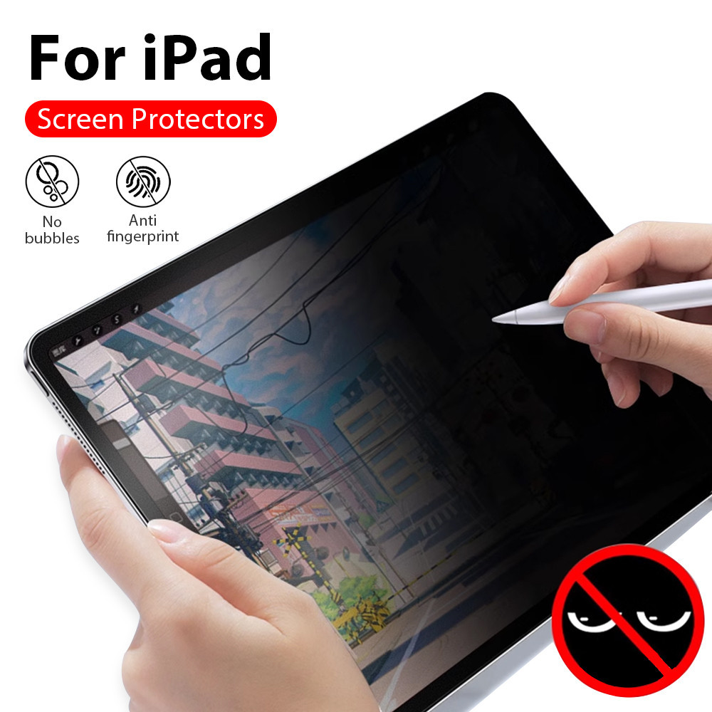 Privacy Glass For iPad Pro 12.9 11 13 2024 M4 M2 13 11 10th 10.9 Gen ...