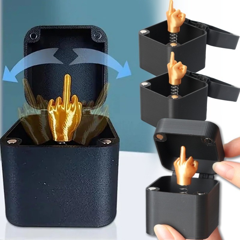 Middle Finger Surprise Gift Box Middle Finger Pop Up Funny Trick Pranks ...