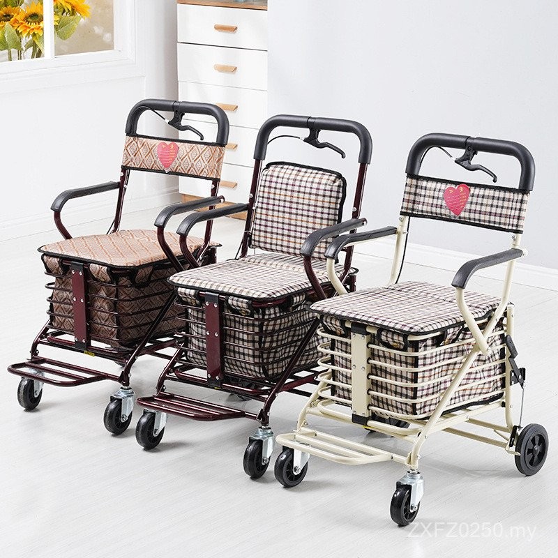 Elderly Push Lightweight Can Trolley Parallel Possible Reinforced Push ...