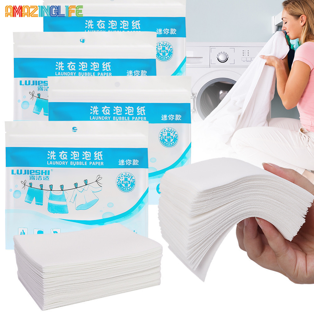 Washing Machine Fast Decontamination Paper - Laundry Bubble Paper Bed ...