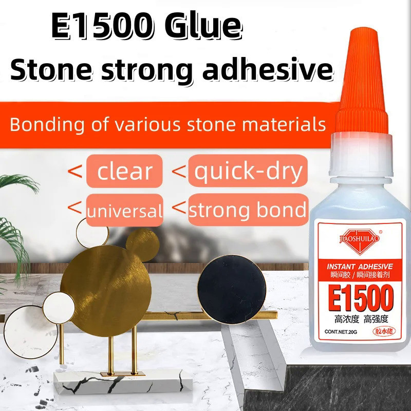 E1500 Stone Glue 20g Instant Adhesive Marble Ceramic Tile Super Bond ...