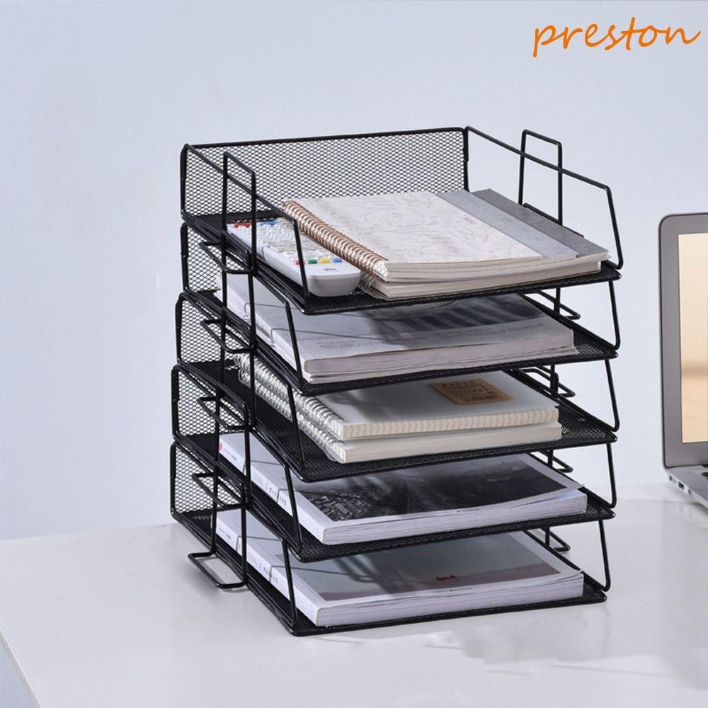 PRESTON Stackable File Rack, Desktop Organizer File Organizer A4 File ...