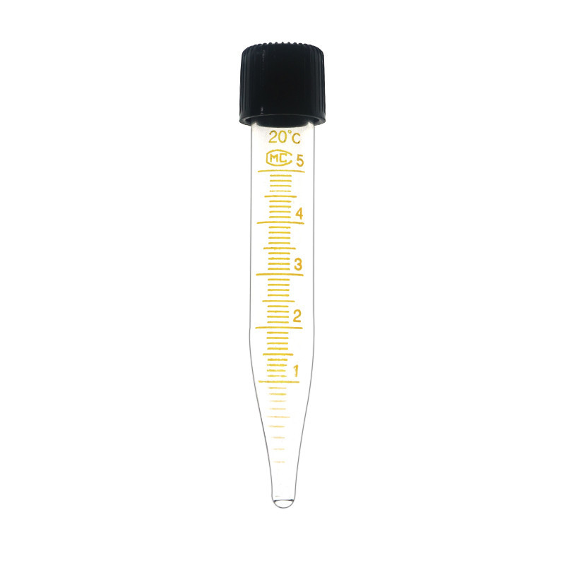 Glass Screw Round Bottom Test Tube Pointed Bottom Centrifuge Tube with ...