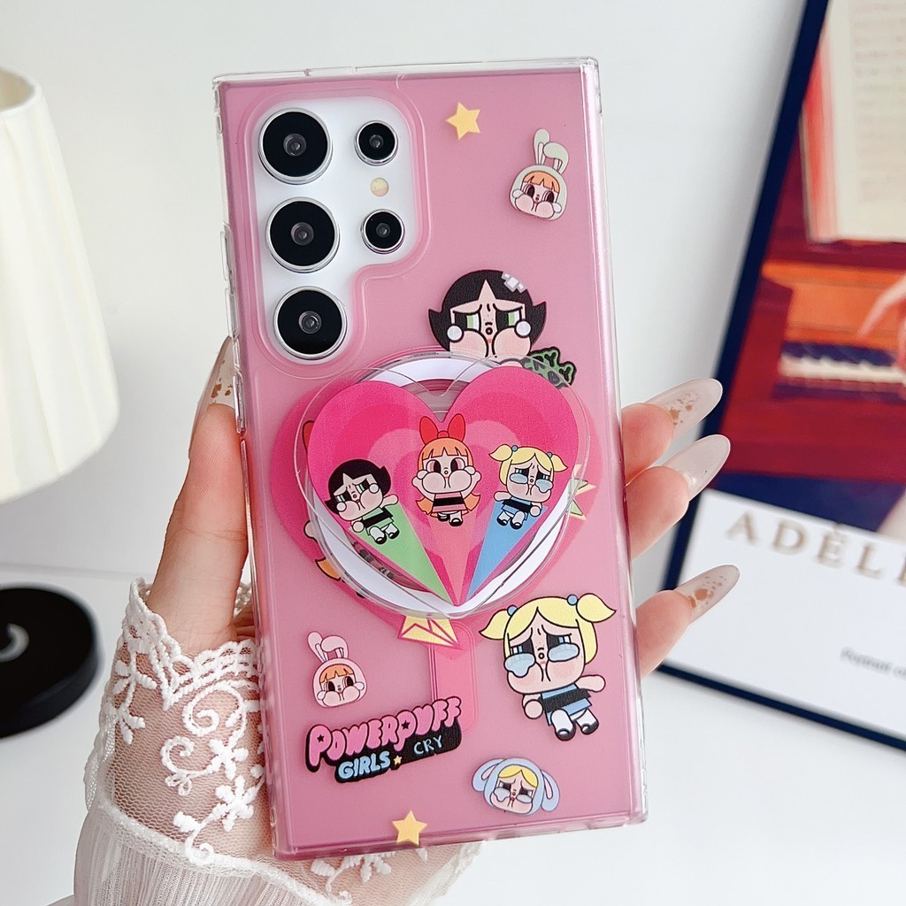 Cute cartoon fat face The Powerpuff Girls Magnetic attraction with ...