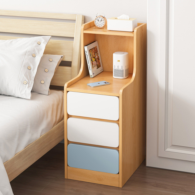 Shelf Modern Small Simple Mini Bedside Table Simple Bedside Storage ...