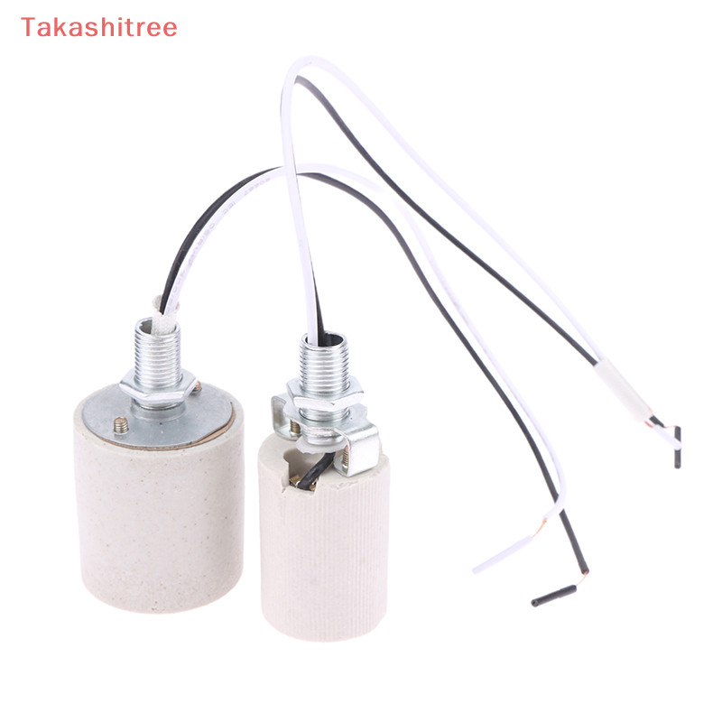 (Takashitree) E14/E27 Ceramic Screw Lamp Holder LED Light Heat ...