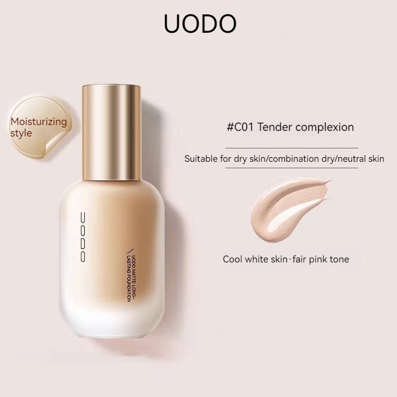 UODO Liquid Foundation UODO粉底液 Moisturizing Concealer Long Lasting No Make Up Mixed Dry Oily ...