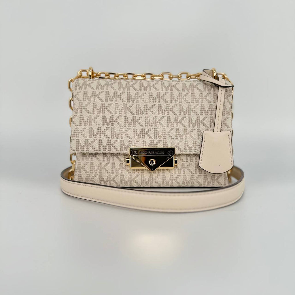 MK Cece Small Logo Shoulder Bag in Light Cream Multi (35F2G0EC5B ...