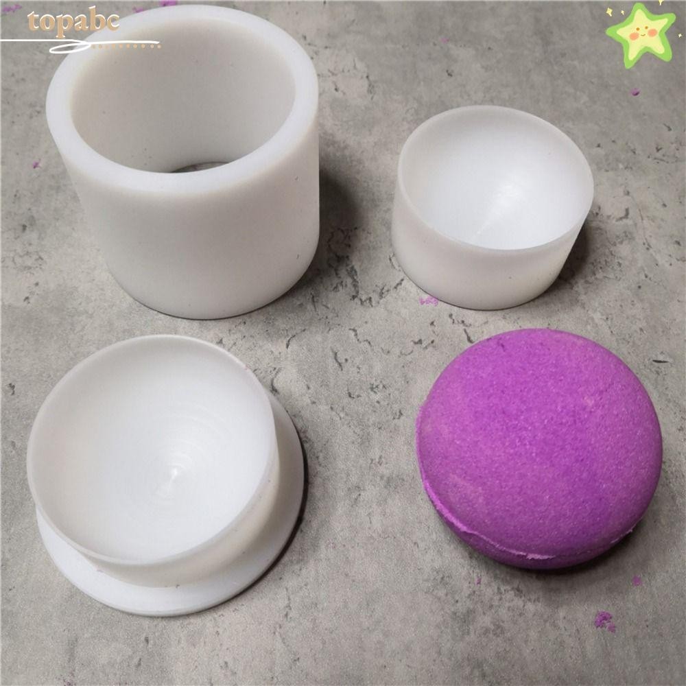 TOPABC Bath Bomb Soap Mold, Round Solid Shampoo Press Bar Mold ...