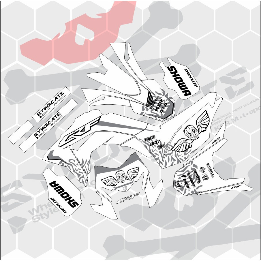 Decal/sticker CRF150L/klx Gordon/D'Tracker/WR155/klx bf full body Etc ...