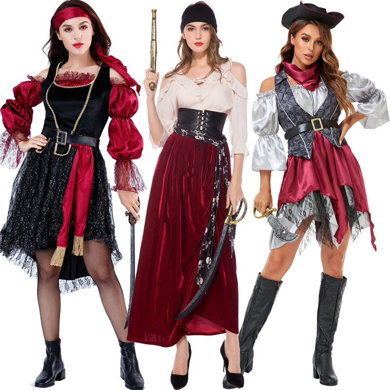 [cos Area] Halloween Adult Adult pirate of the Caribbean Female pirate ...