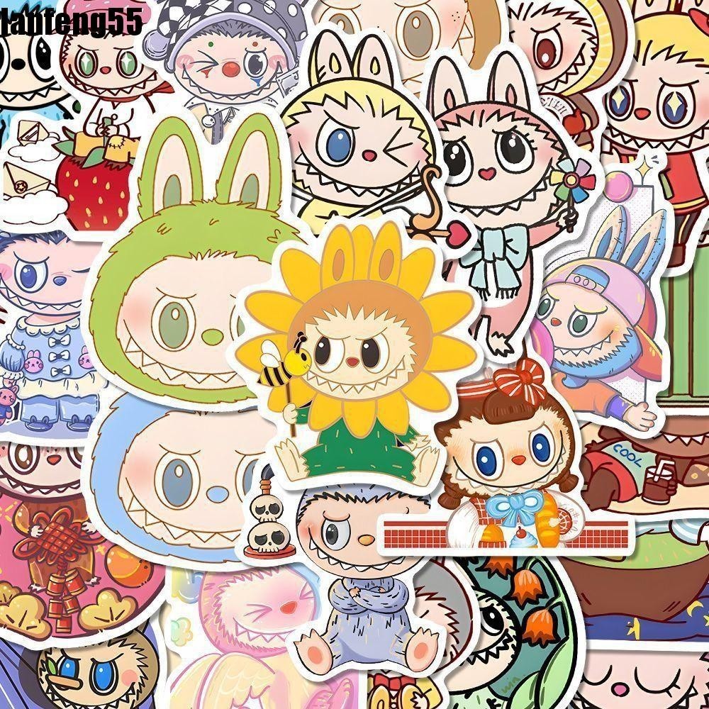 LANFENG 80PCS Labubu Decals, Cute Cartoon Labubu Stickers, Scrapbook ...