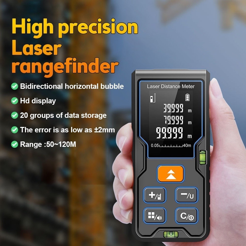 DK40-100m Laser Measure Laser Distance Meter Portable Handle Digital ...