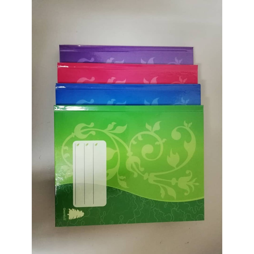 Greenhill F5 (400pgs) Hard Cover Quarto Book / Buku Log Pendek Kulit ...