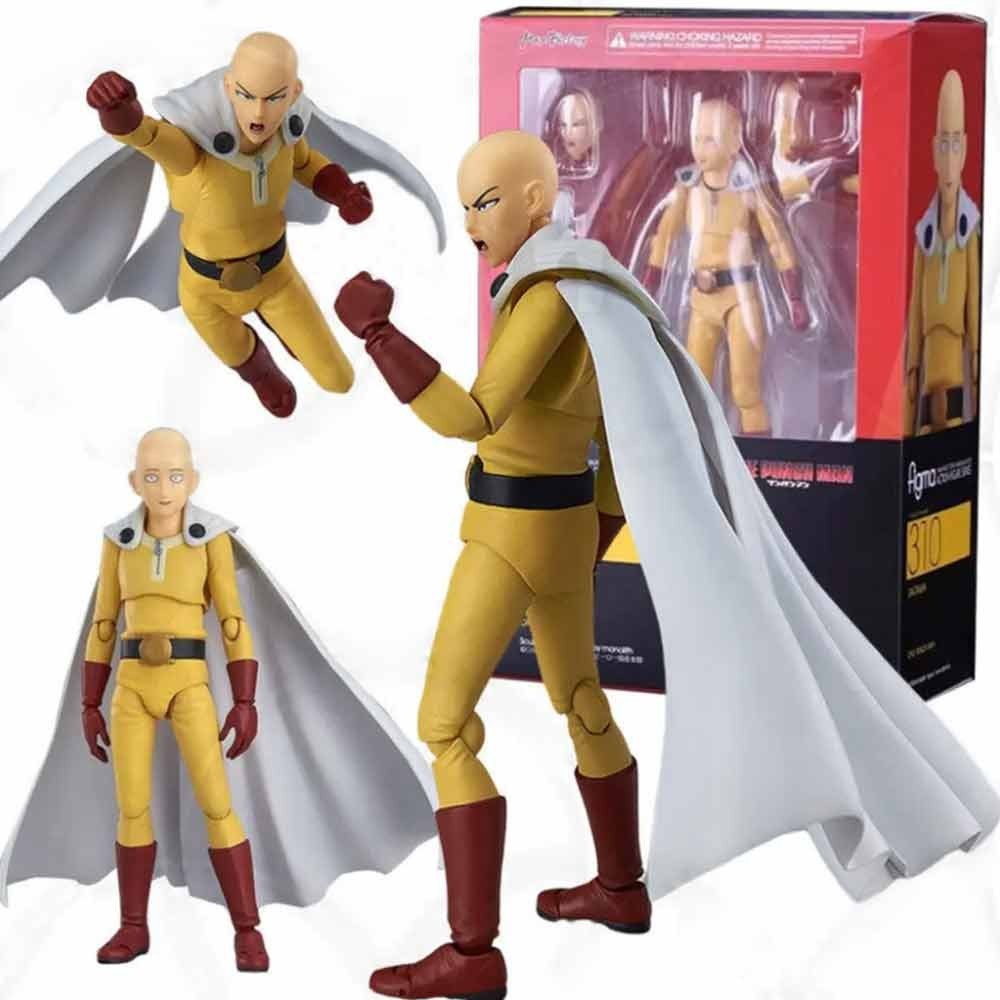 One Punch Man Figma 310# Saitama Articulado Action Figure Model ...