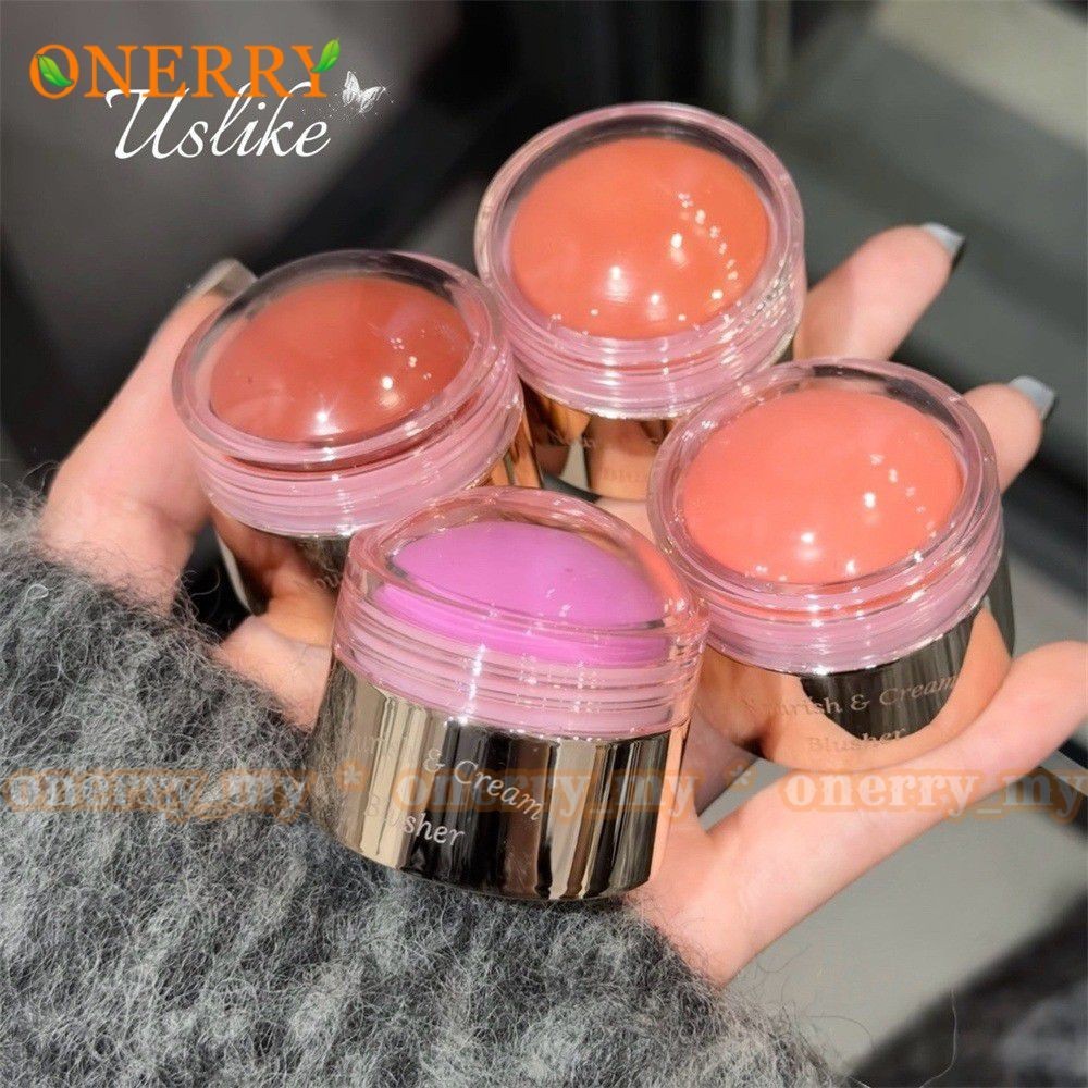 Uslike Small Powder Elastic Blush Mud Paste Expansion Color Monochrome ...