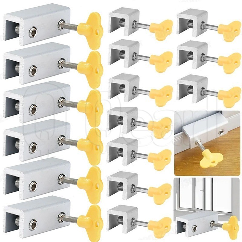 Window Lock Buckle - Screen Window Fixed Limiter - Sliding Door Latch ...