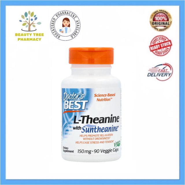 Doctor's Best L-Theanine with Suntheanine 90 Veggie Caps | Shopee Malaysia