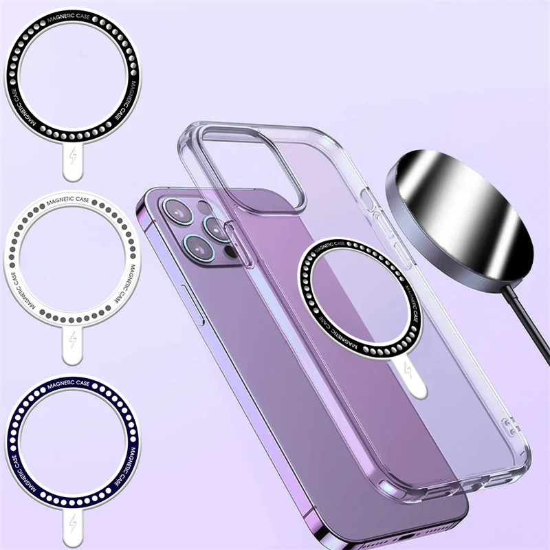 Magnetic Plate Ring Sticker Phone Stand For Wireless Magnetic Charger ...