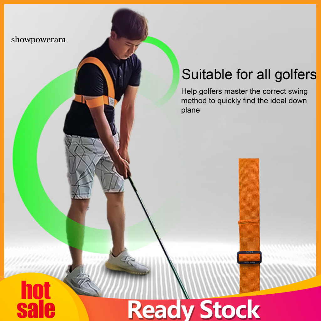 SPM Golf Swing Training Aid Golf Elbow Resistance Belt Improve Your ...