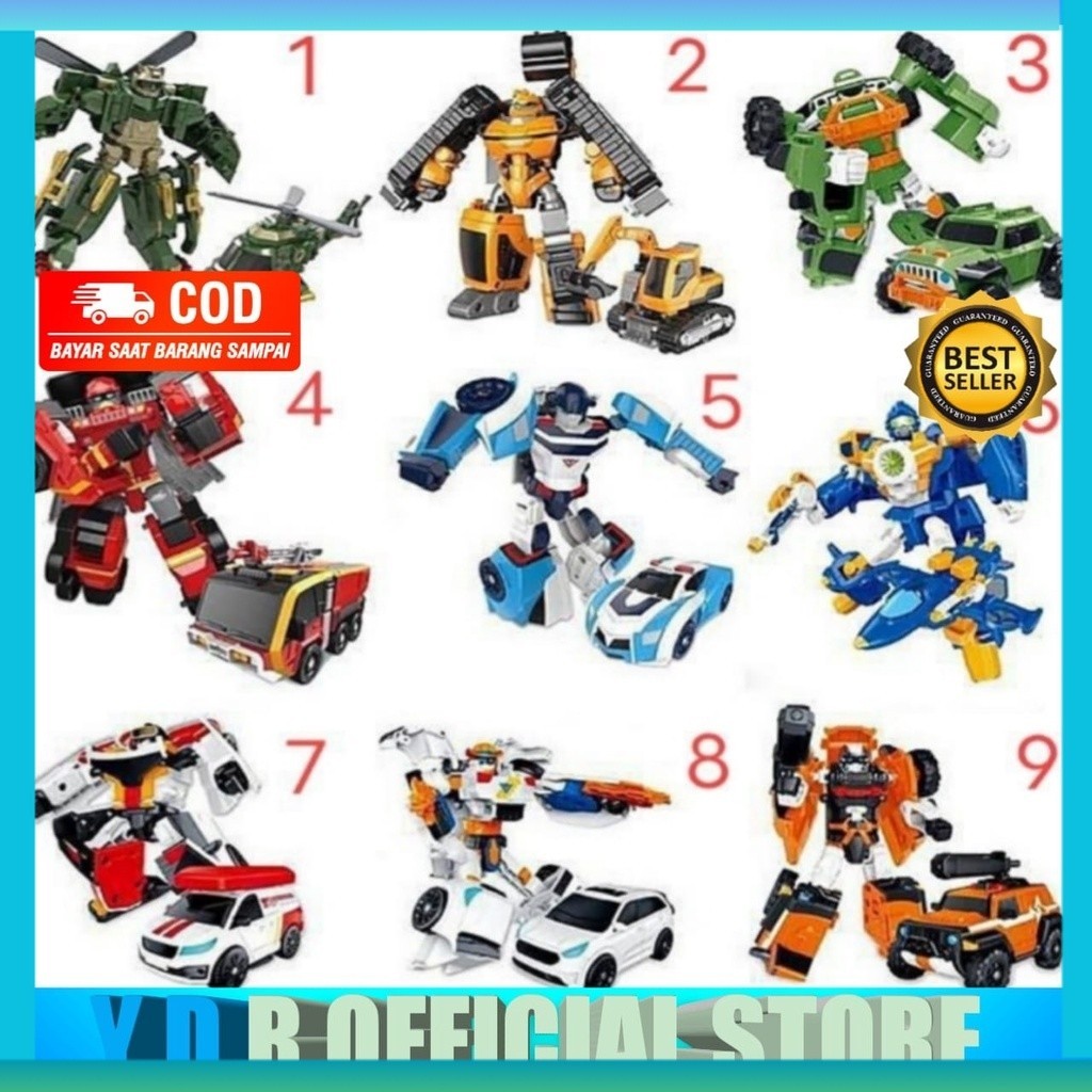 Tobot TRANSFORMERR 2IN1 ROBOT CAR CHILDREN'S TOY CHANGES / HELICOPTER ...