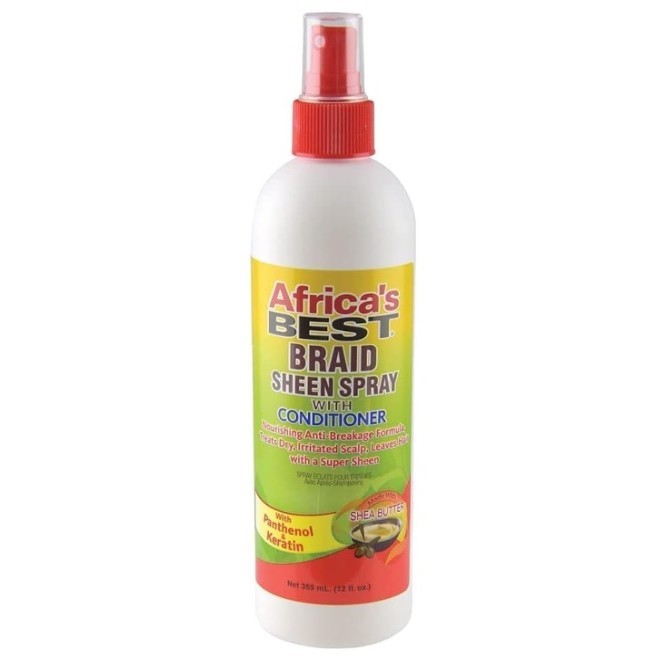 AFRICA'S BEST Braid Sheen Spray with Conditioner (12oz) | Shopee Malaysia