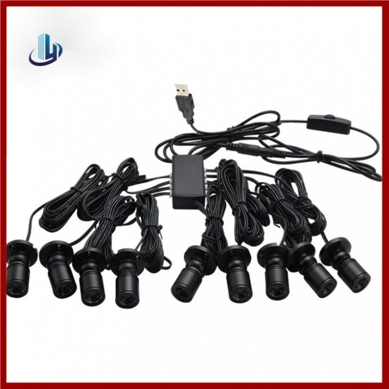 Dimmable LED Cabinet Lights USB 5V Downlight for Model Display Counter Wine Garage Kit ...