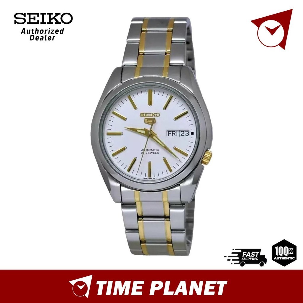 [Official Warranty] Seiko 5 SNKL47K1 Automatic See-thru Back White Dial ...