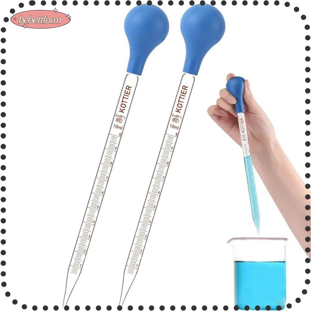 LIKE Graduated Transfer Pipette, 10mL Glass Glass Dropper, Make up Tool ...