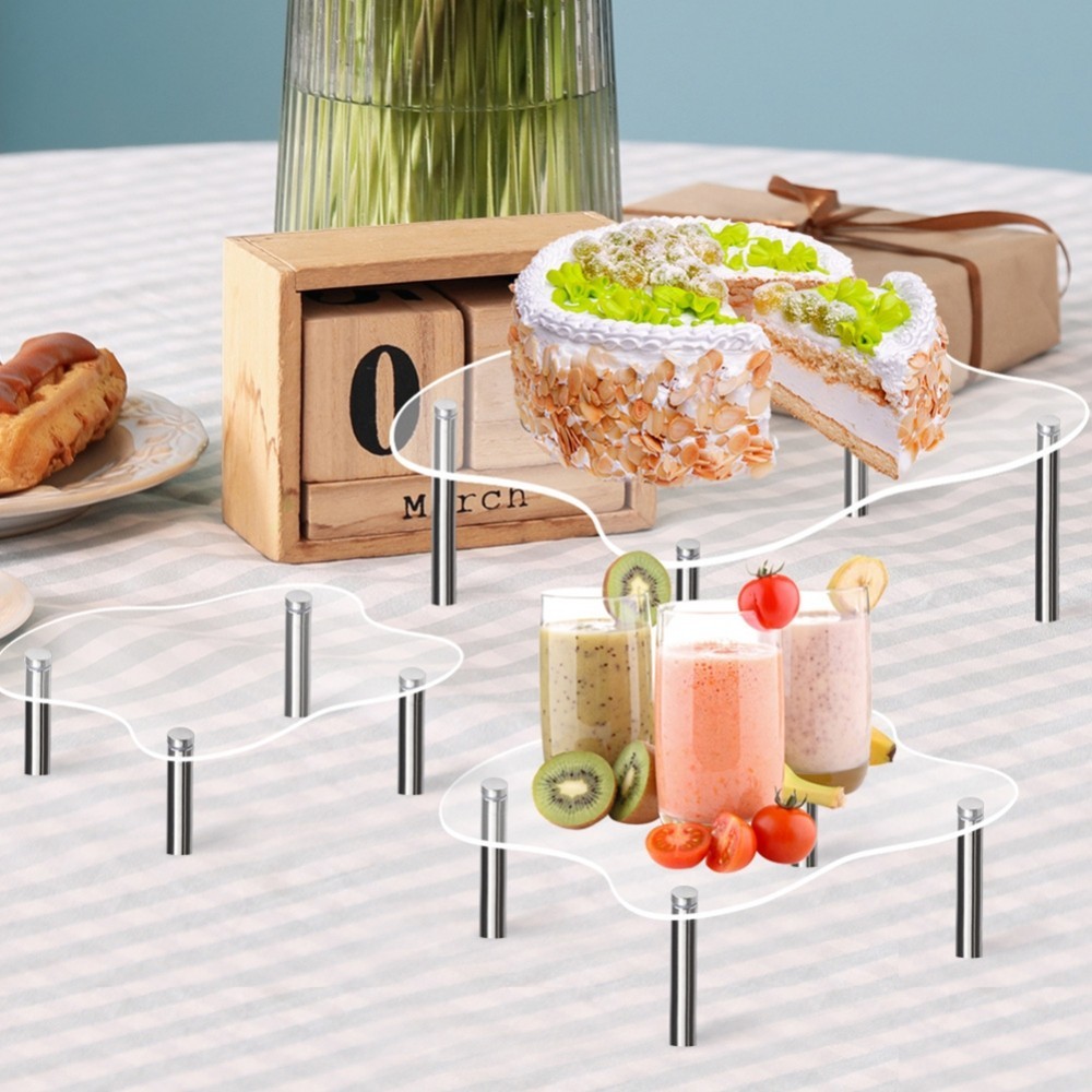 Transparent Acrylic Cupcake Display Shelf Sturdy and Attractive Storage ...