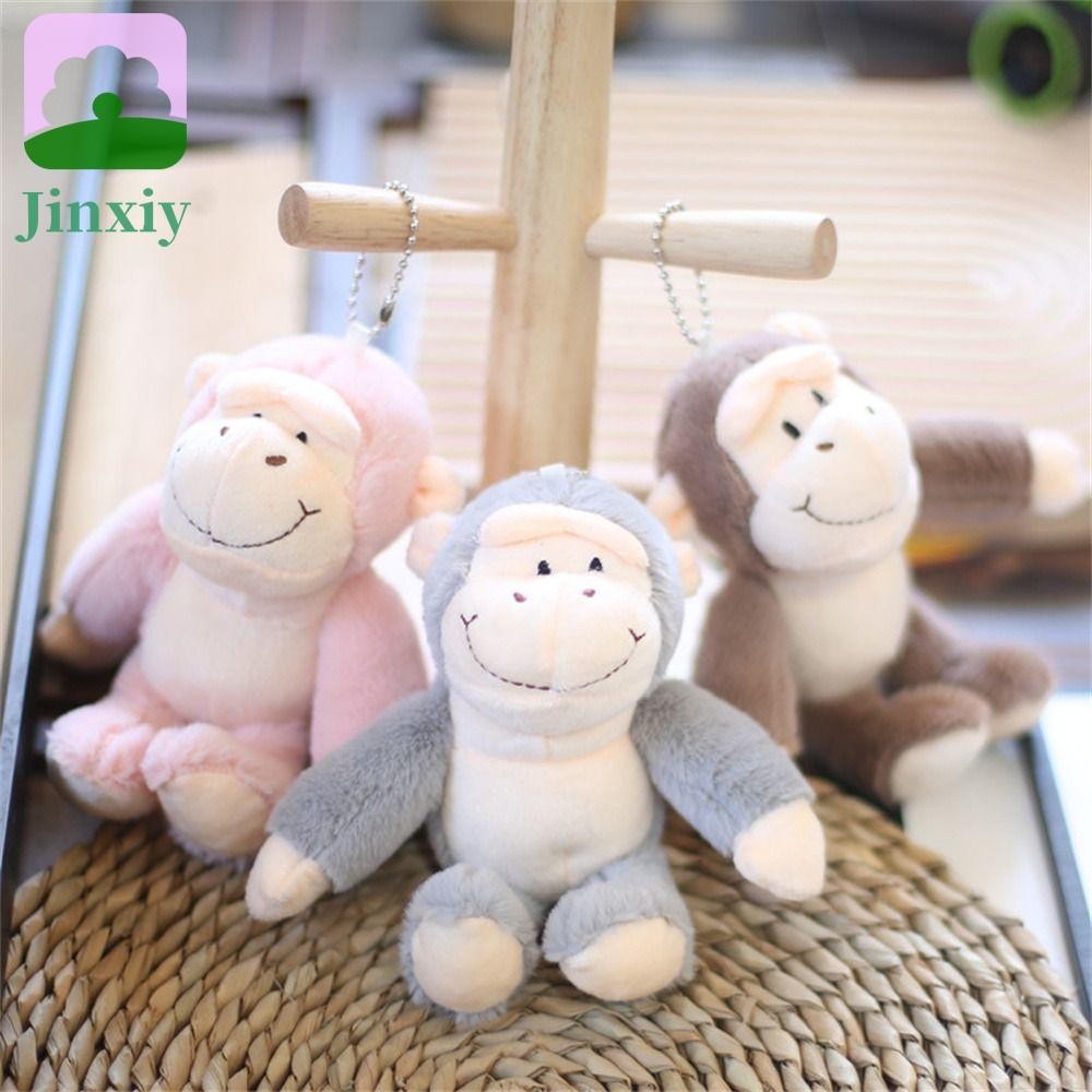 JINXIY Orangutan Keychain, Stuffed Animals Gorilla Monkey Key Ring, Wedding Gift Soft Fur ...