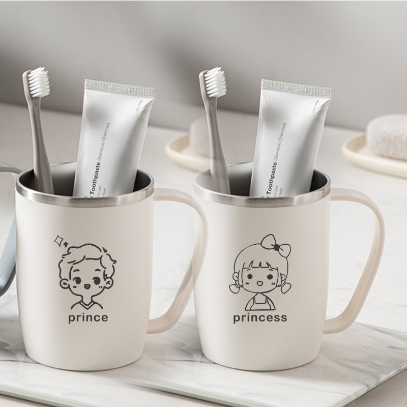 Japanese Style 304 Stainless Steel Wash Mouth Cup Children Brushing Cup ...
