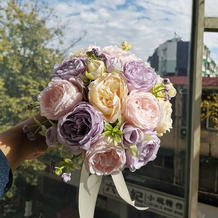 2025 New perkahwinan Bunga wanita bunga tangan pengantin hand bouquet ...