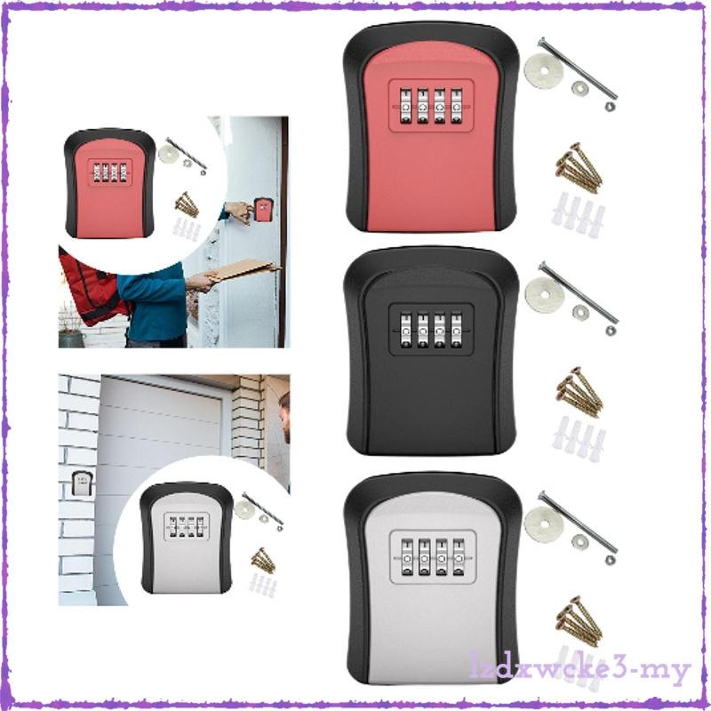 [LzdxwckefaMY] Key Lock Box Key Storage Box 4 Digit Code with ...
