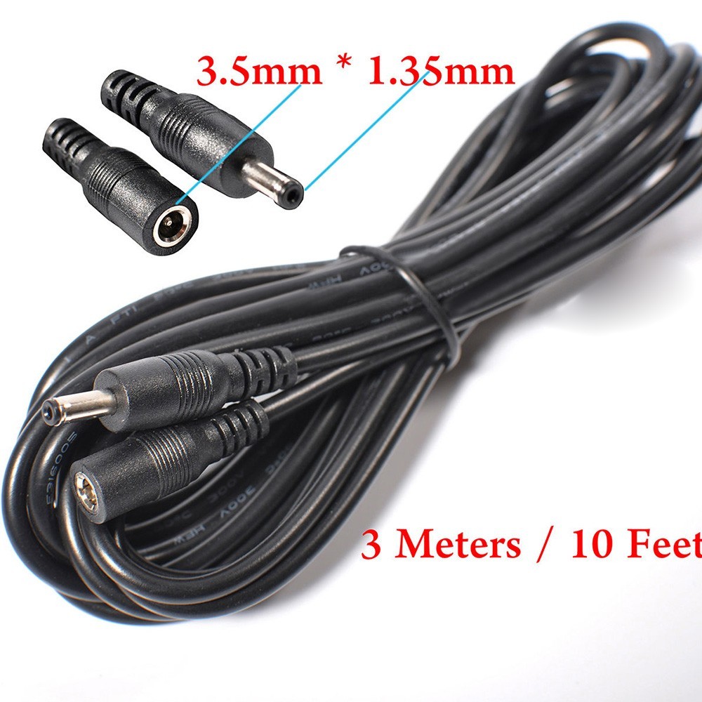 (BABYCITY-MY) 10 Feet DC 5V 3.5x1.35MM Power Extension Cable For CCTV ...