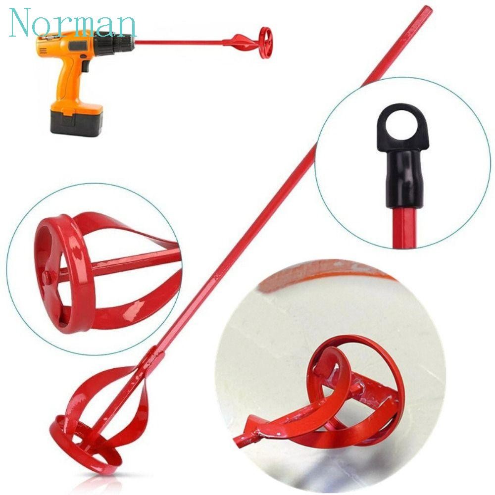 NORMAN Mixer Mixing Paddle Rod, Hexagon Shaft Plaster Paint Paint ...