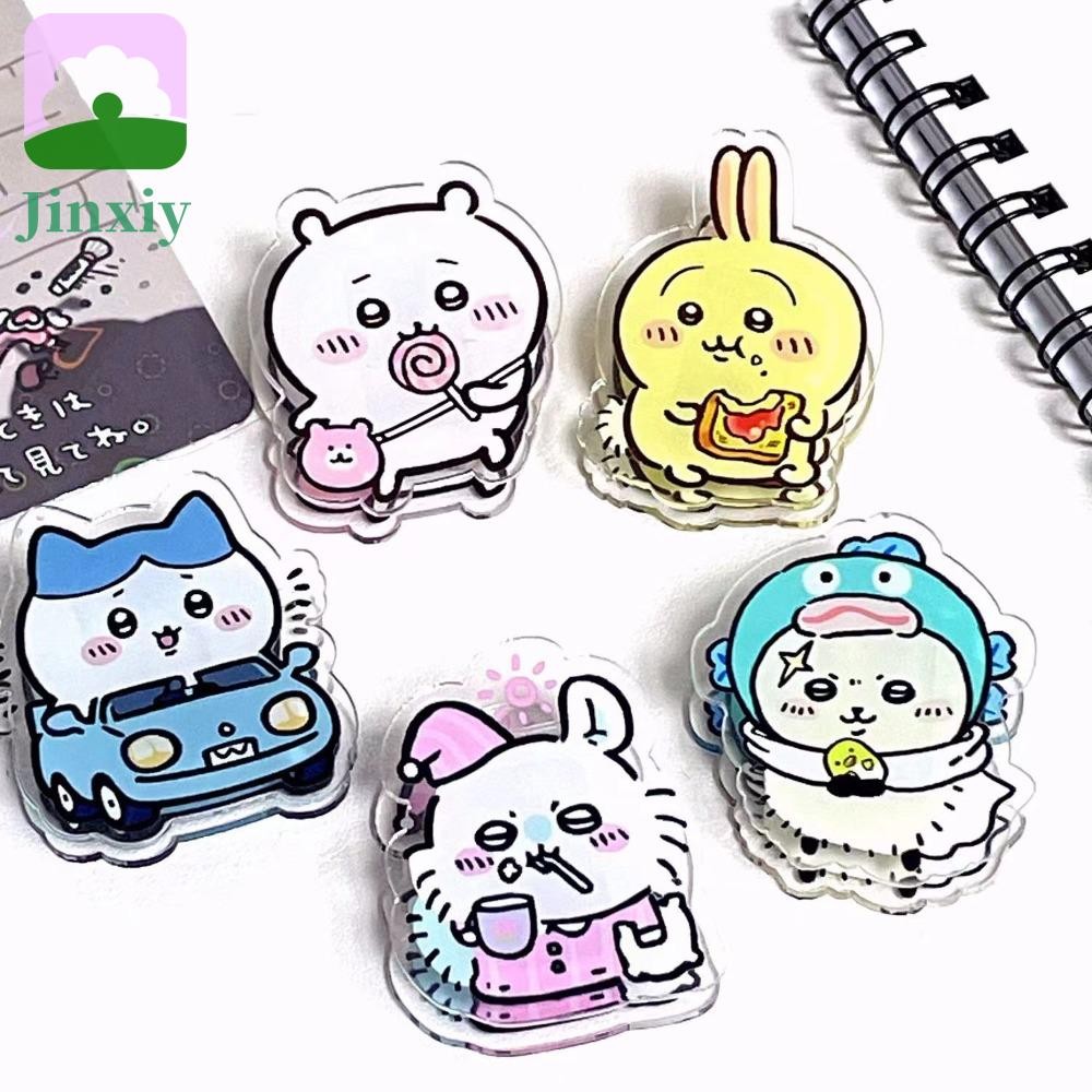 JINXIY Chiikawa Paper Clip, Double-sided Acrylic Cartoon Chiikawa Clip ...