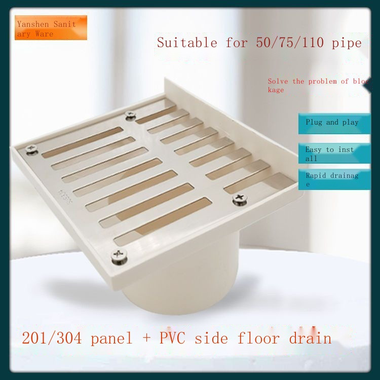 304 Panel keluli tahan karat, longkang lantai sudut, balkoni Dinding ...