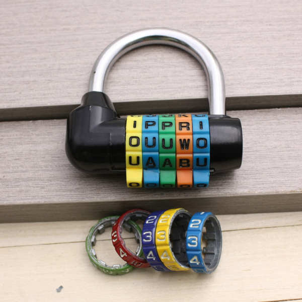Large Five-Digital Letter Combination Lock Padlock English Room Escape ...