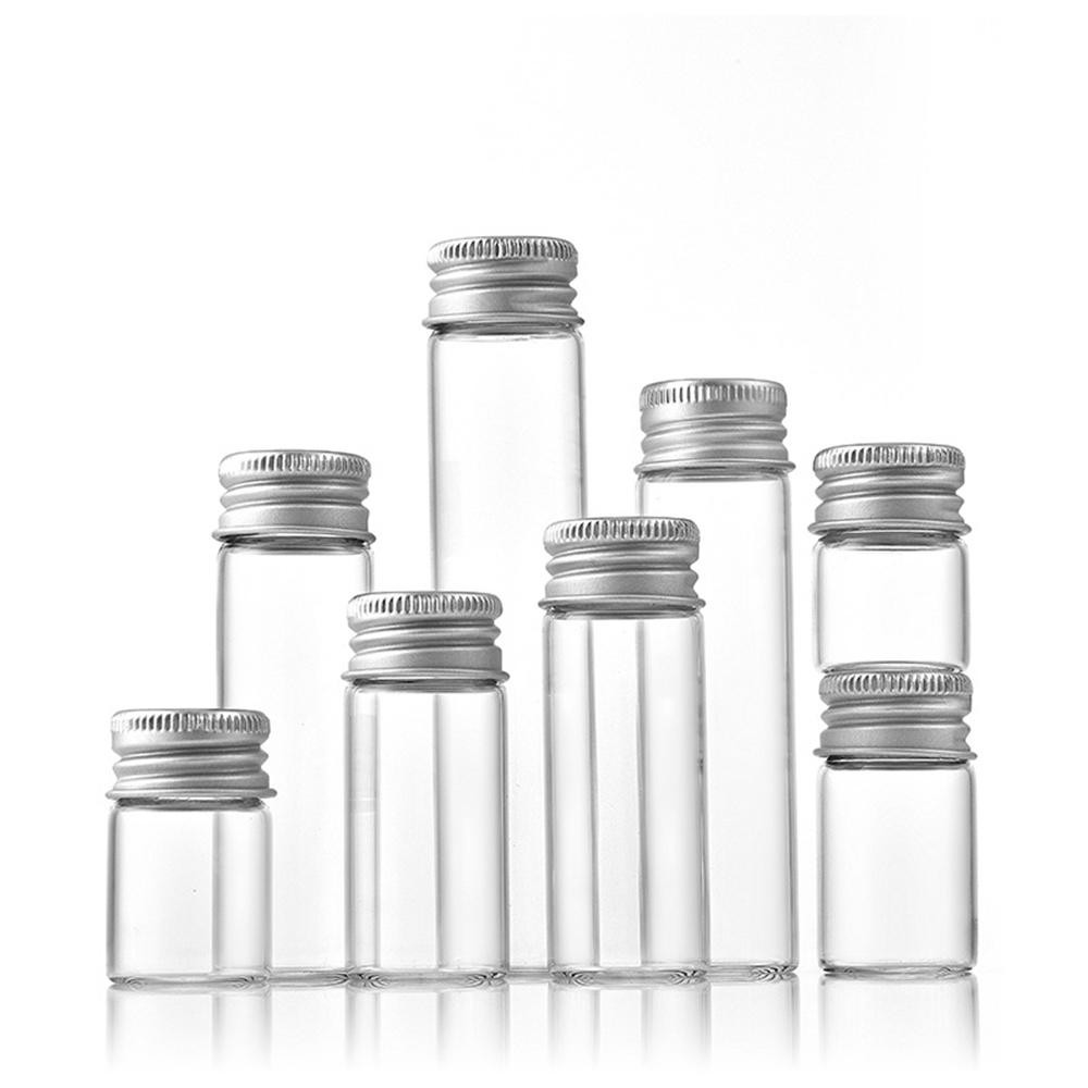 15/25/60/80/100ml Vials Small Mini Tiny Glass Bottles Screw Top ...