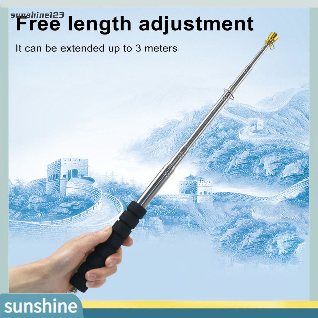 Retractable Flagpole Flagpole with Lanyard Extendable Telescopic Tour ...