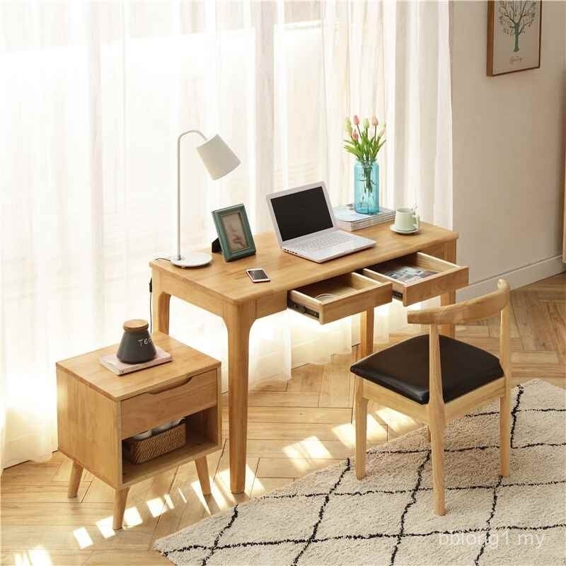 [Event Price] Nordic Solid Wood Desk Simple Desktop Computer Desk ...