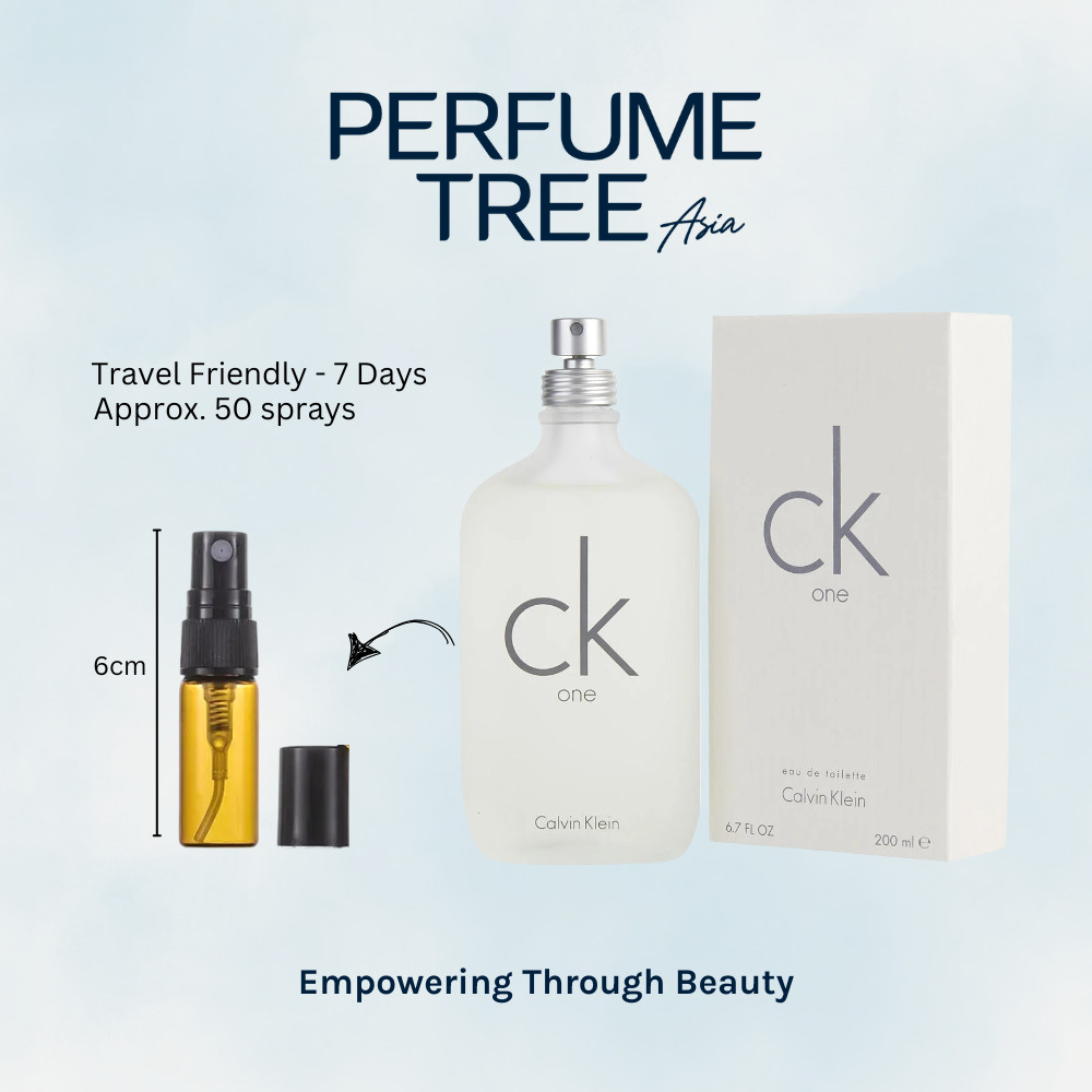 Calvin Klein CK One Eau de Toilette 3ML Decant Spray [ Original Perfume ...